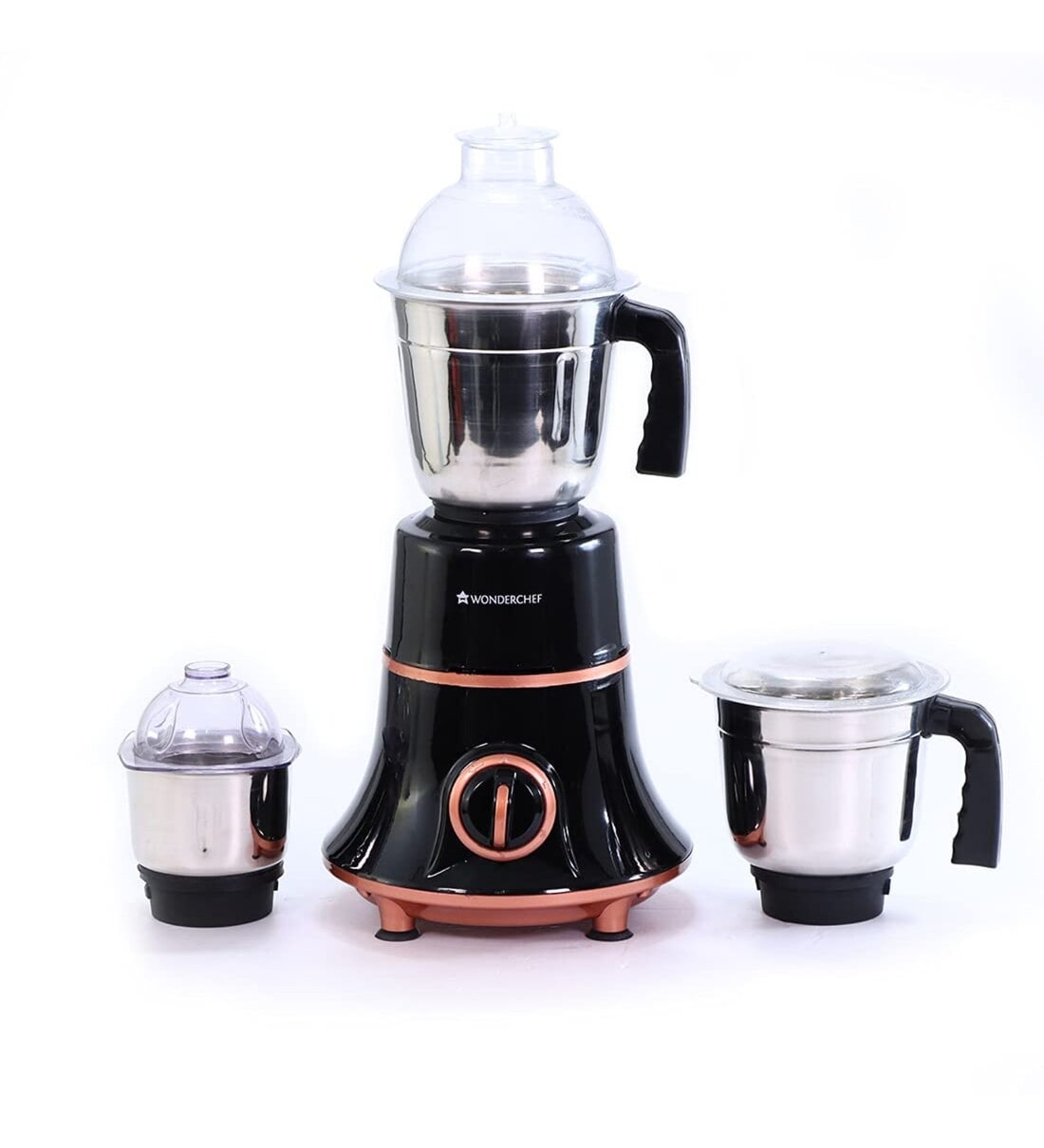 Buy Wonderchef Glory Mixer Grinder 600W with 3 Stainless Steel Jars and ...