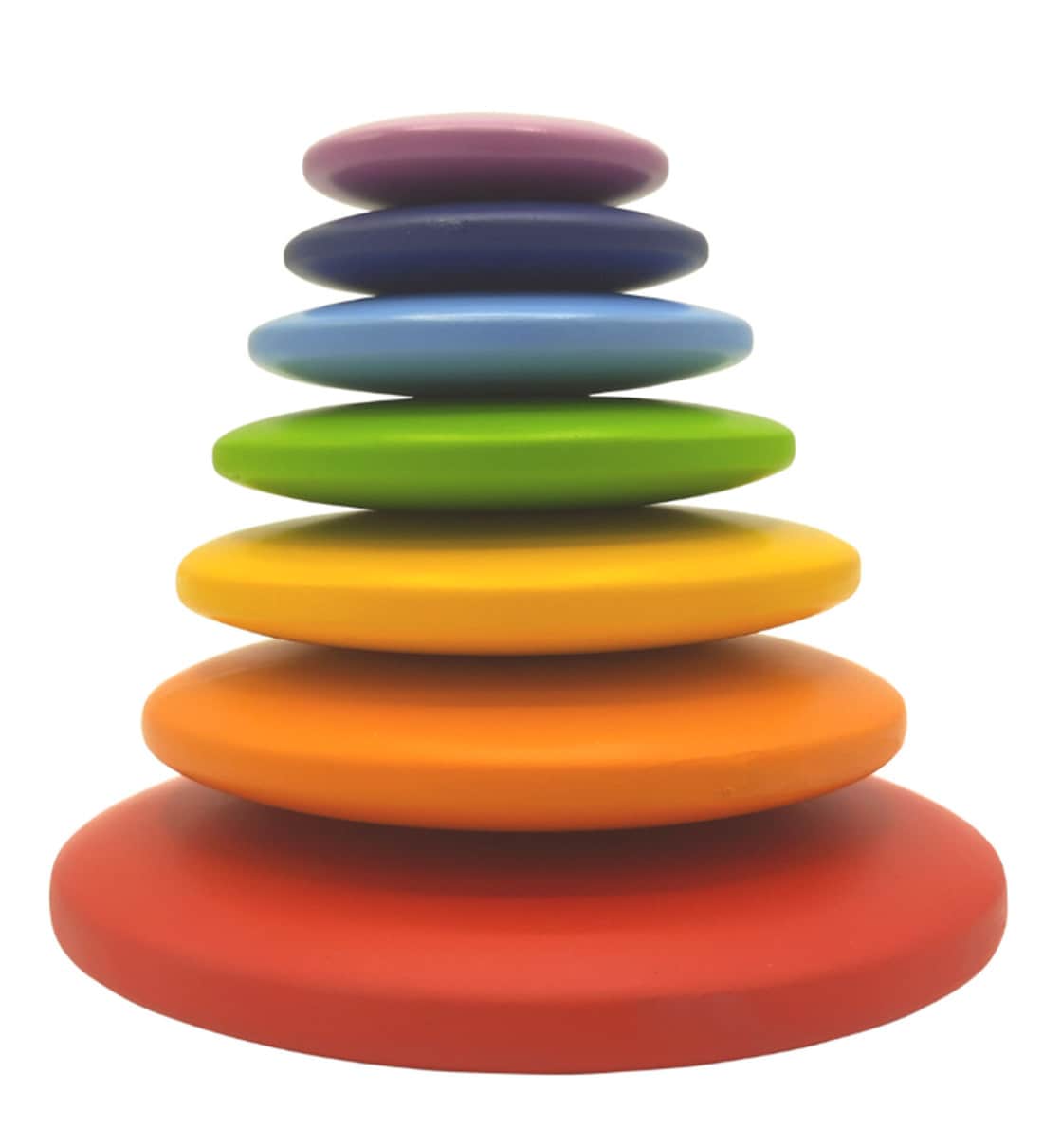 Buy Wooden Rainbow Pebble Stacking Toy by Wufiy Online - Testing ...