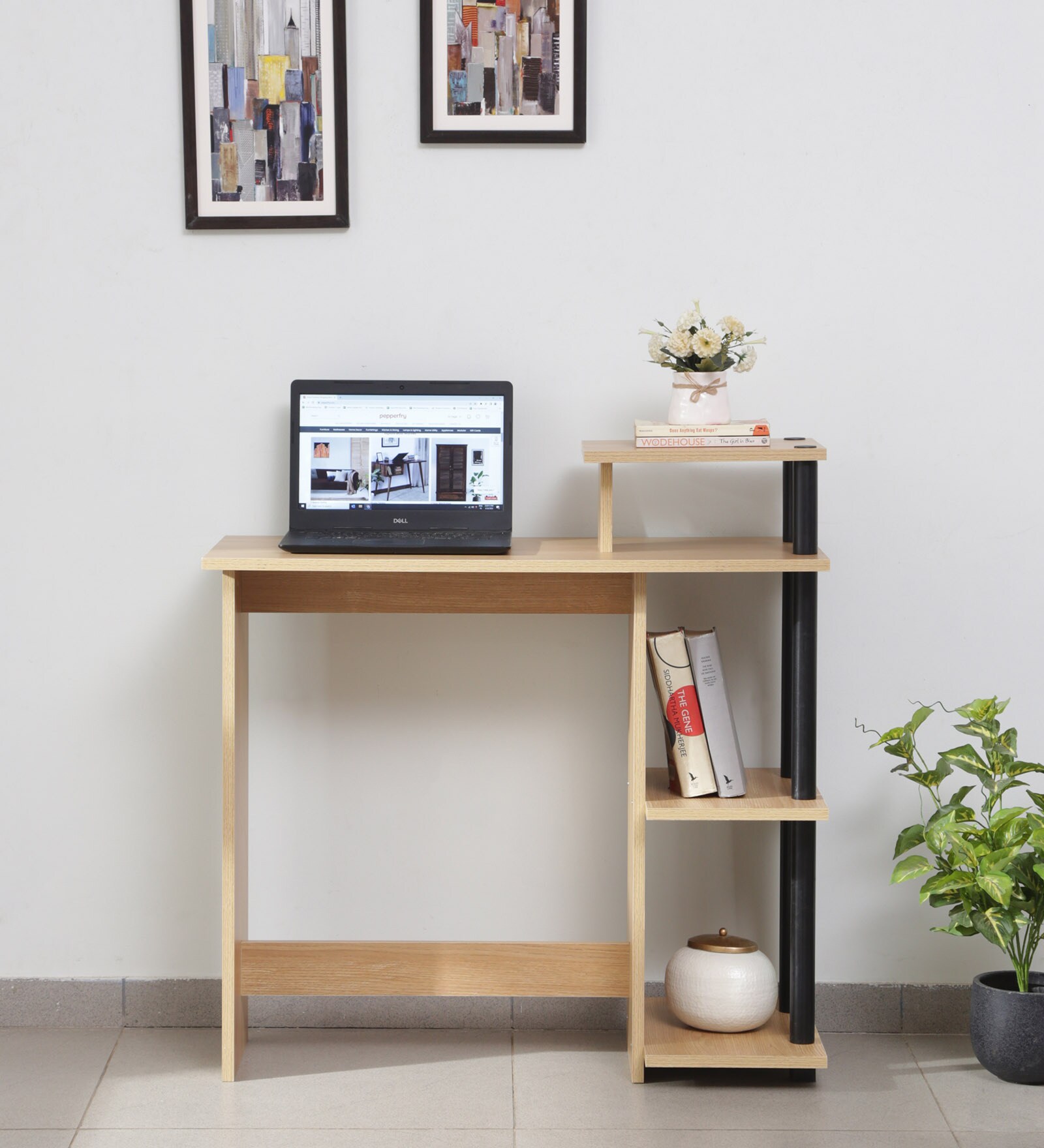 Buy Woodit Computer Table In Intel Beige Finish at 28% OFF by Kawachi ...