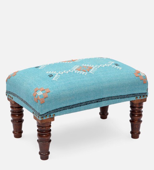 Buy Wooden Foot Stool In Off White Colour at 23% OFF by Natural Furnish ...