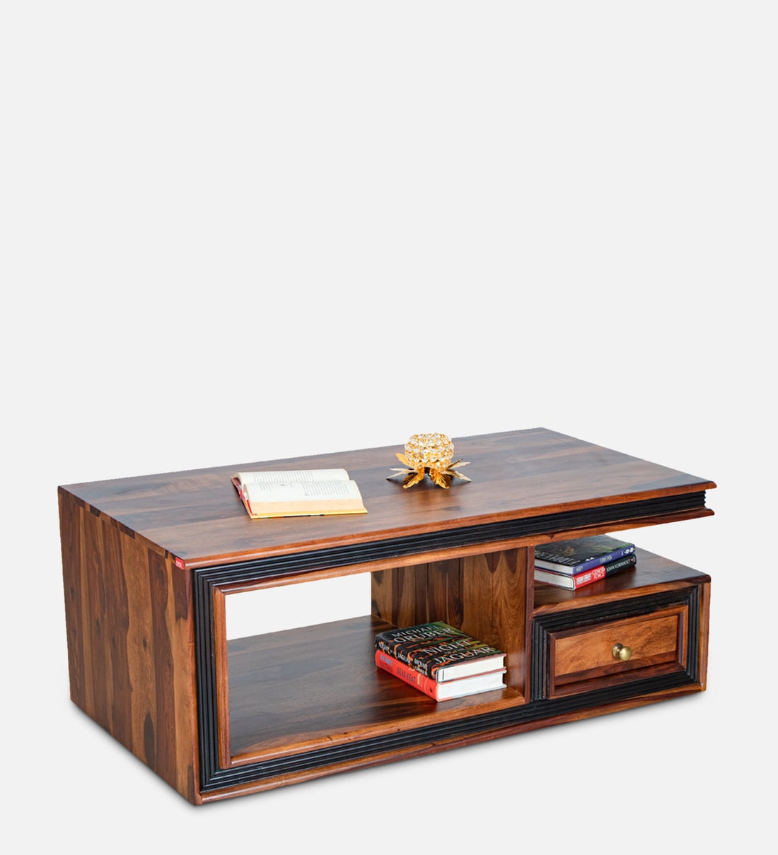 Buy Xavier Sheesham Wood Coffee Table in Honey Finish at 45% OFF by ...