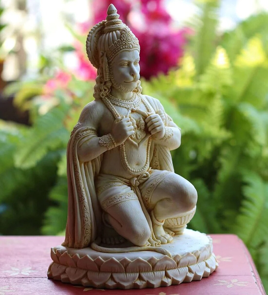 Buy Yellow Marble Shri Hanuman Religious Idol By Yellow Verandah by ...