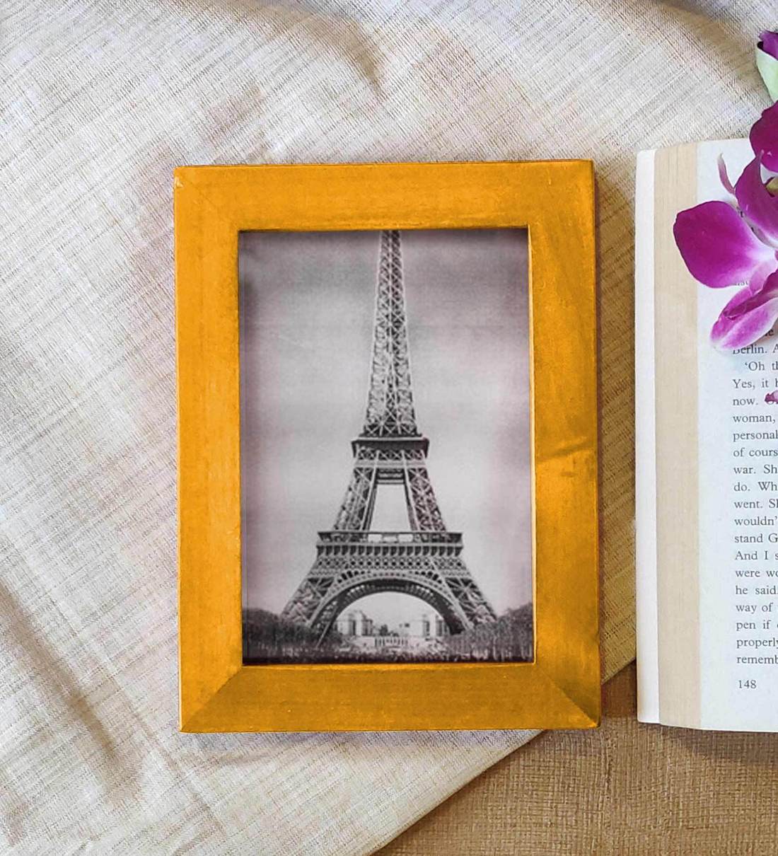 Buy Yellow Soild Wood 5 x 7 Inch Photo Frame by Furnicheer at 25% OFF ...